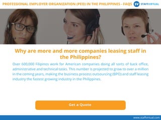 Professional Employer Organization (PEO) in the Philippines - FAQs | PPT