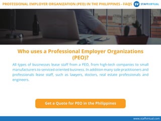 Professional Employer Organization (PEO) in the Philippines - FAQs | PPT