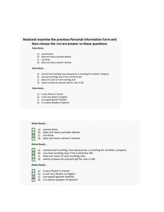 Professional English. Module 1. Exercises | PDF