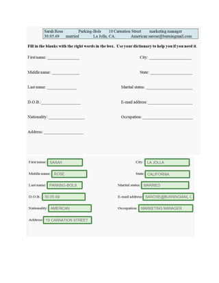 Professional English. Module 1. Exercises | PDF