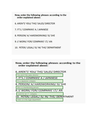 Professional English. Module 1. Exercises | PDF