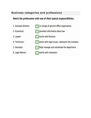 Professional English. Module 2. Exercises | PDF