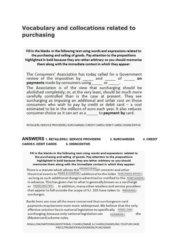 Professional English. Module 6. Exercises | PDF