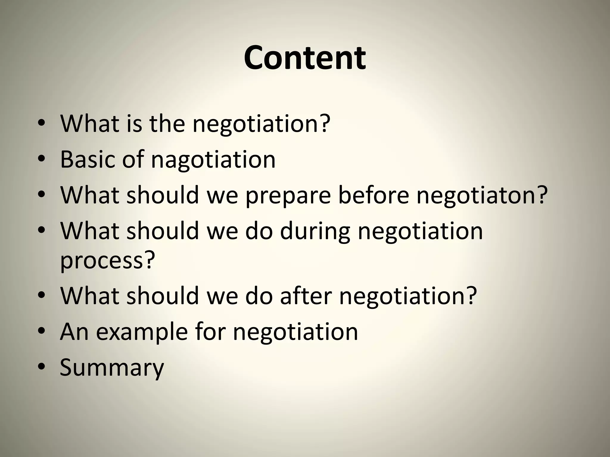 Negotiation | PPT