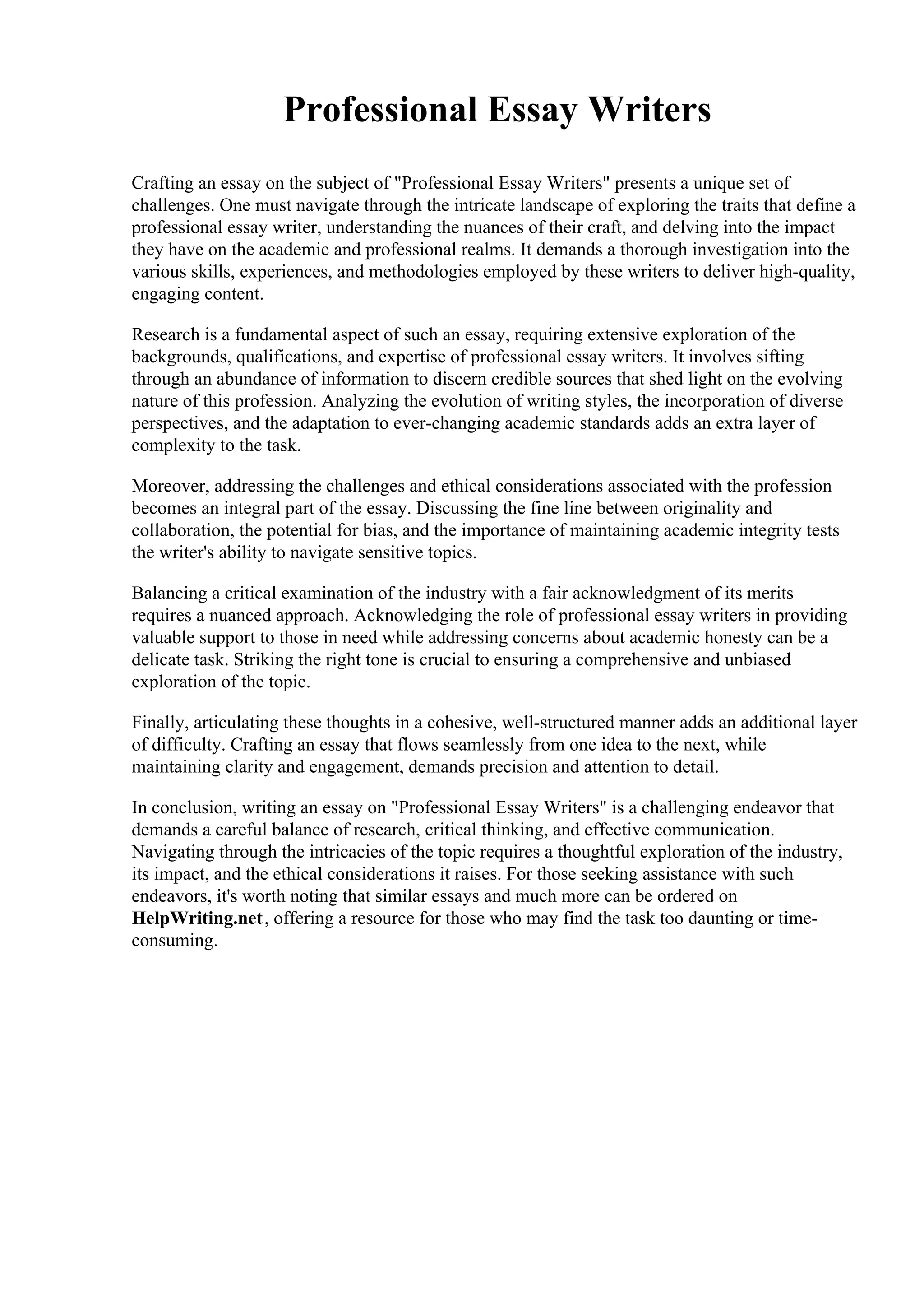 Professional Essay Writers.pdf