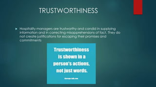 Importance of Ethics in Hospitality and Tourism Industry | PPTX