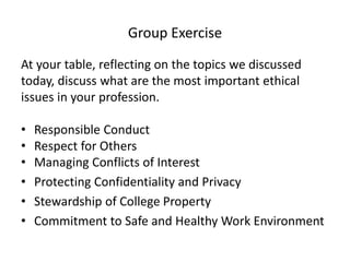 Professional ethics | PPT