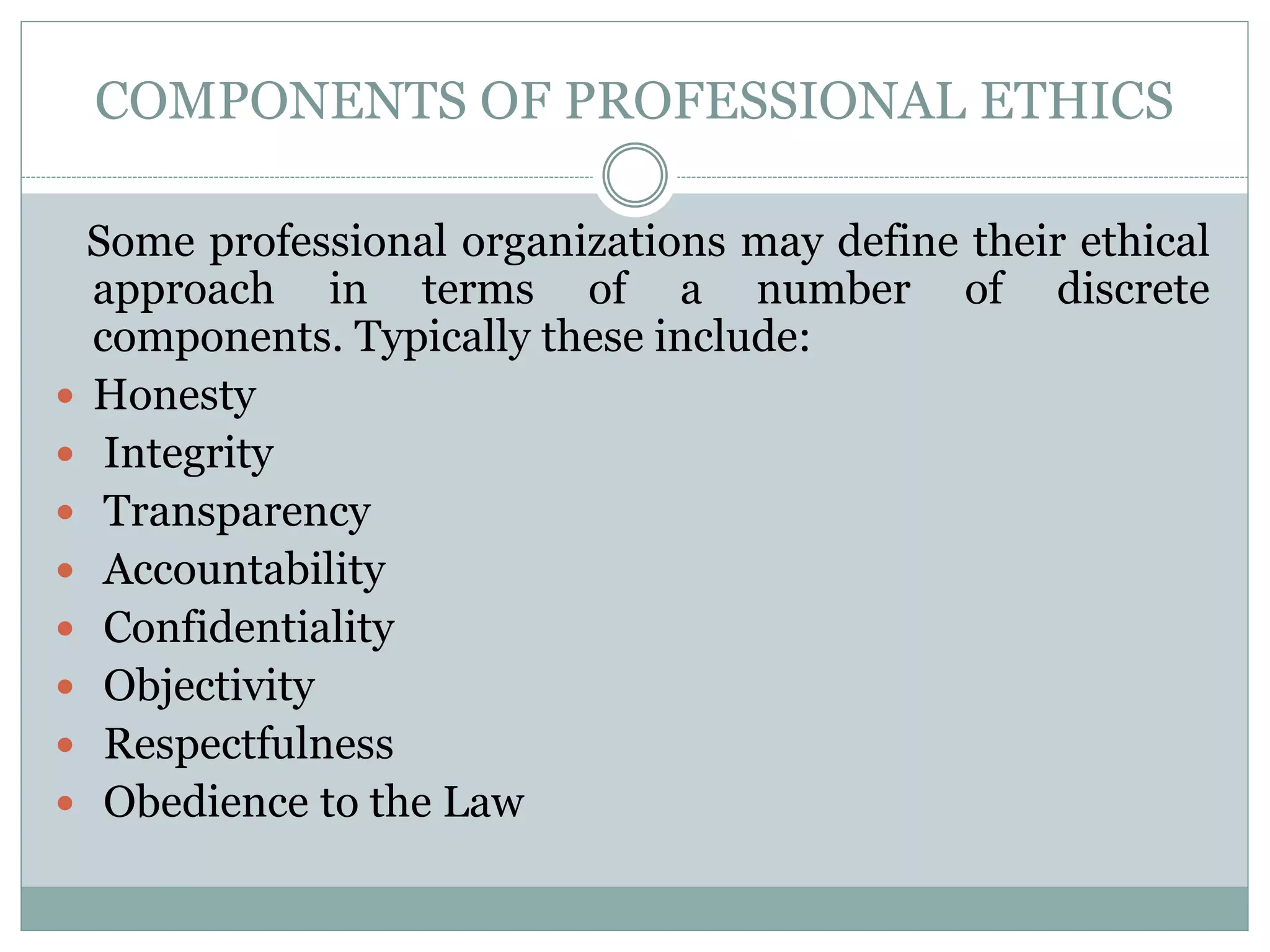 Professional ethics | PPTX