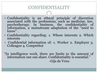 Professional ethics | PPTX
