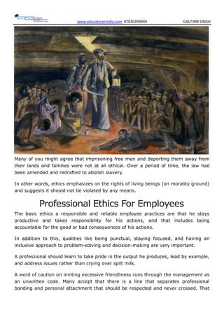 Professional ethics | PDF