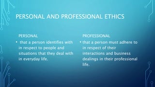Professional ethics | PPT