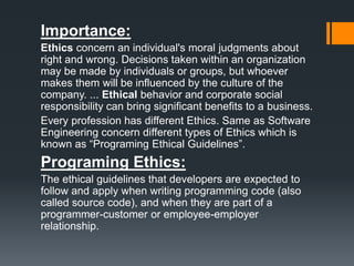 Professional ethics | PPT