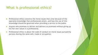 Professional ethics as an engineer | PPTX