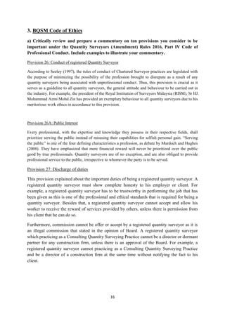 Professional Practice I (Group Assignment) - Professional Ethics | PDF