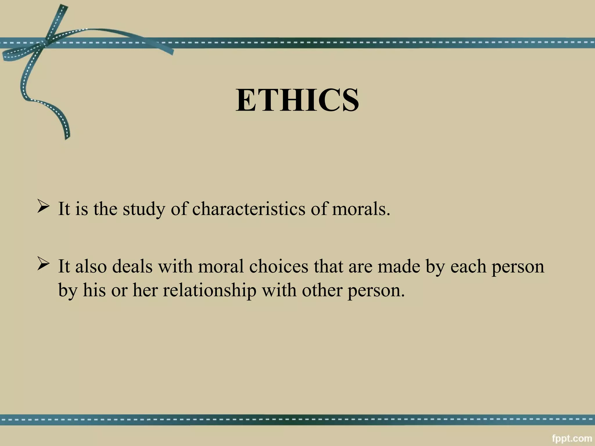Professional ethics slides | PPT