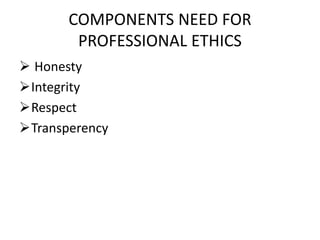 Professional ethics and business protocols | PPTX
