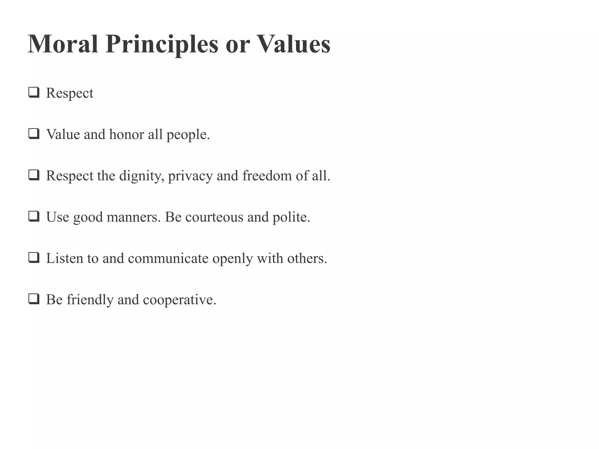 Professional ethics and moral values | PPT