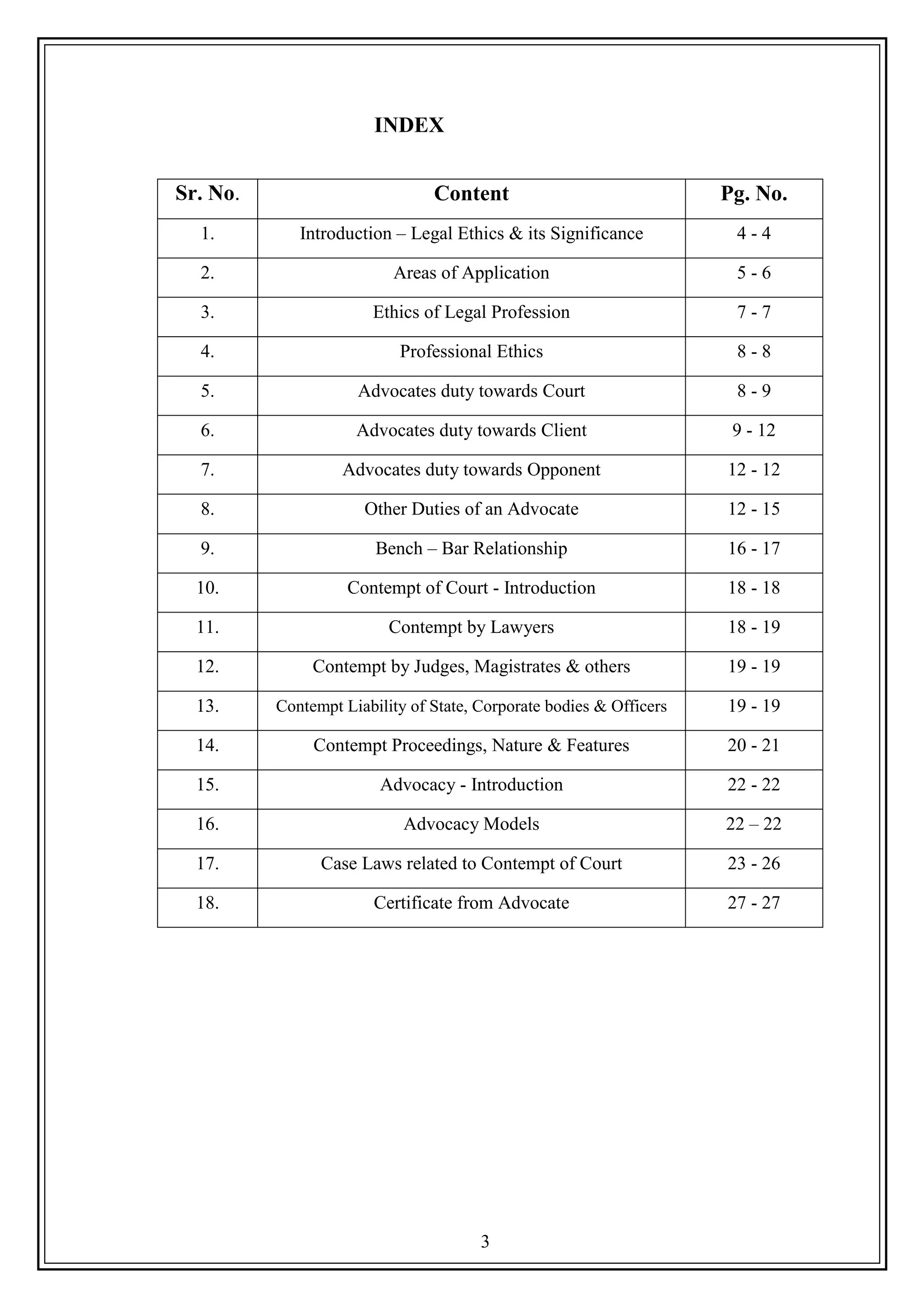 Professional ethics for legal person | PDF