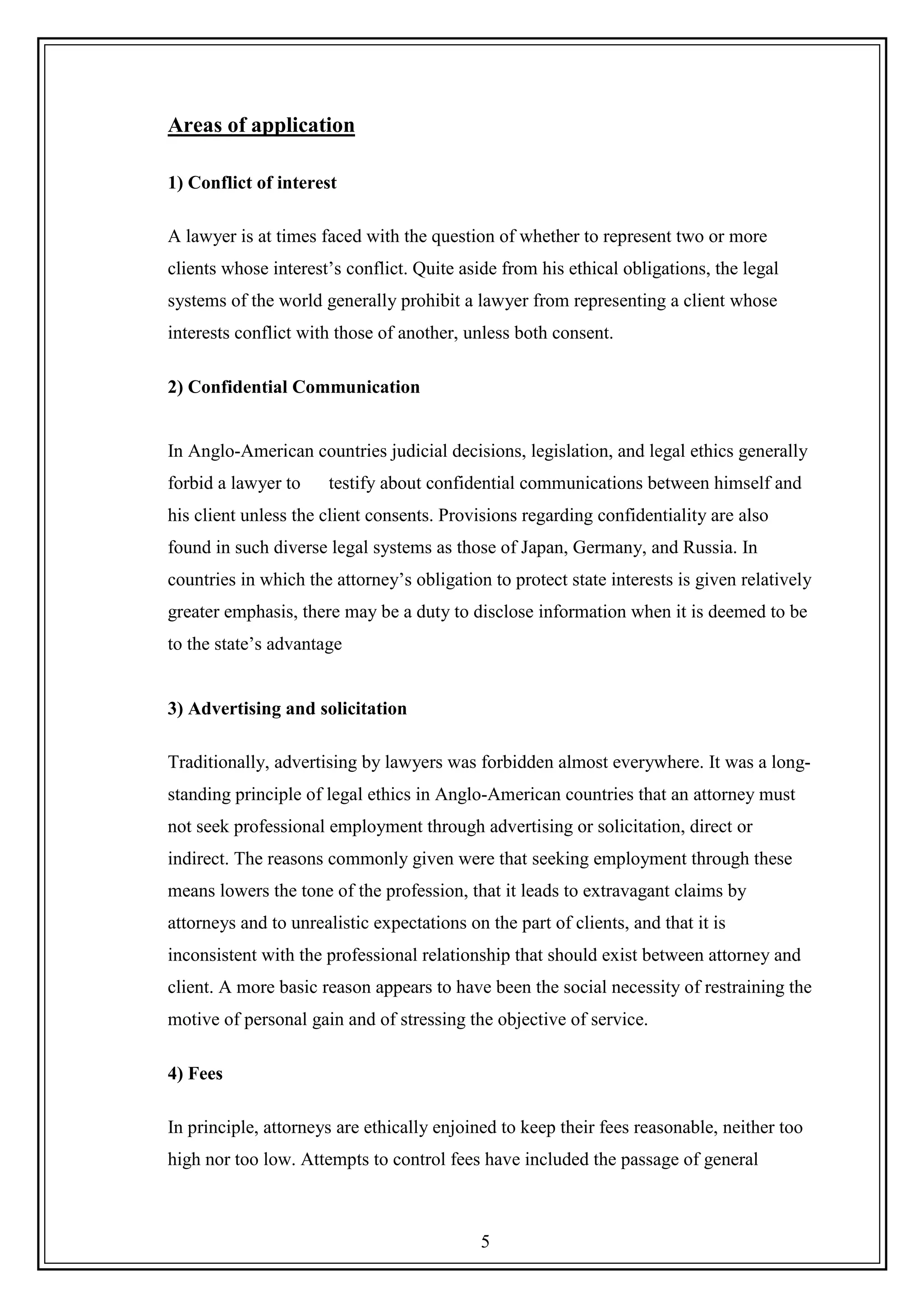 Professional ethics for legal person | PDF