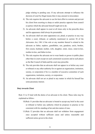 Professional ethics for legal person | PDF