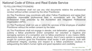 Professional Ethics in Real Estate Practice | PPTX