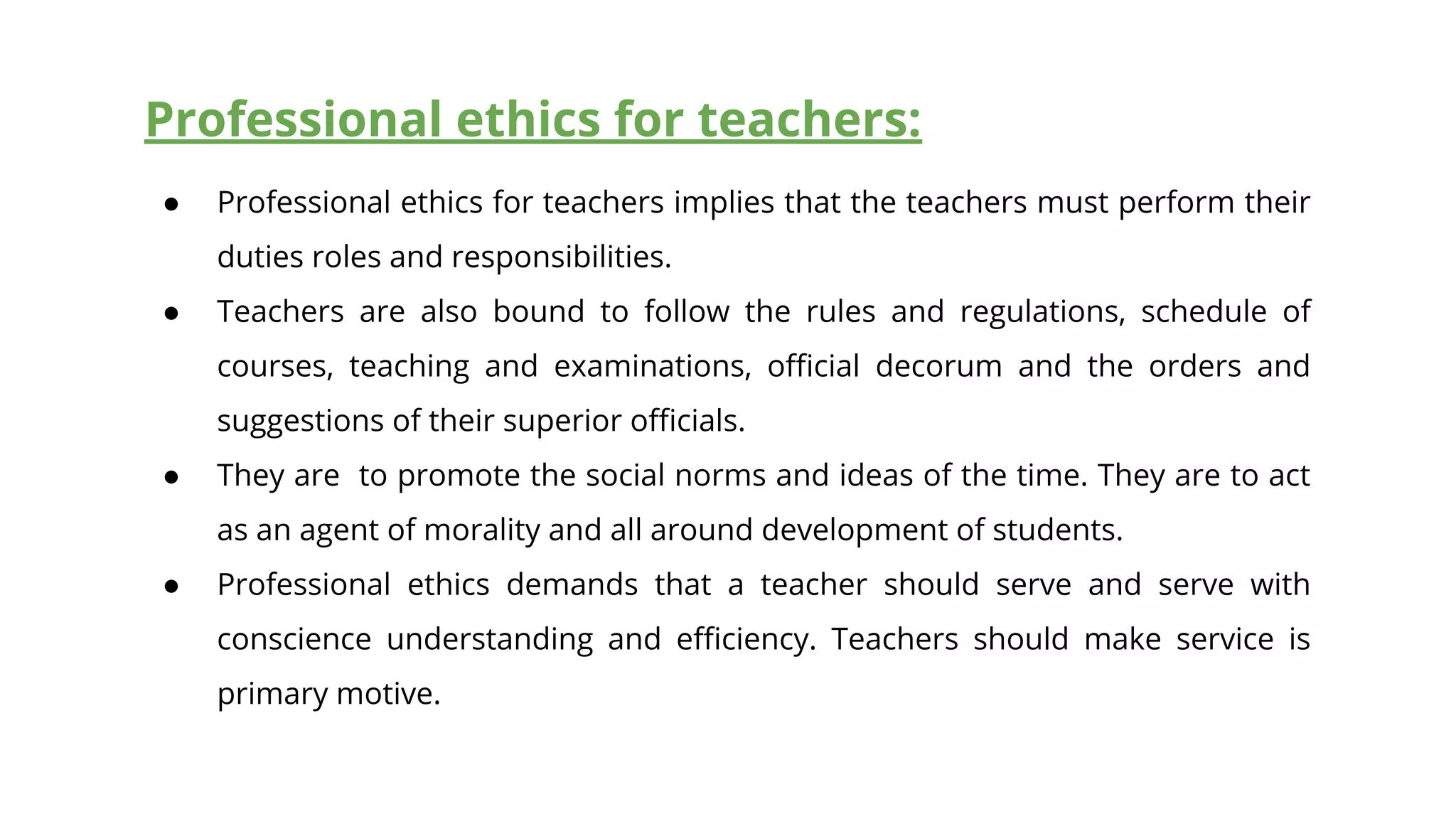 Professional ethics of teachers km keerti singh | PDF