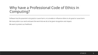 Professional Ethics Overview IN computing.ppt