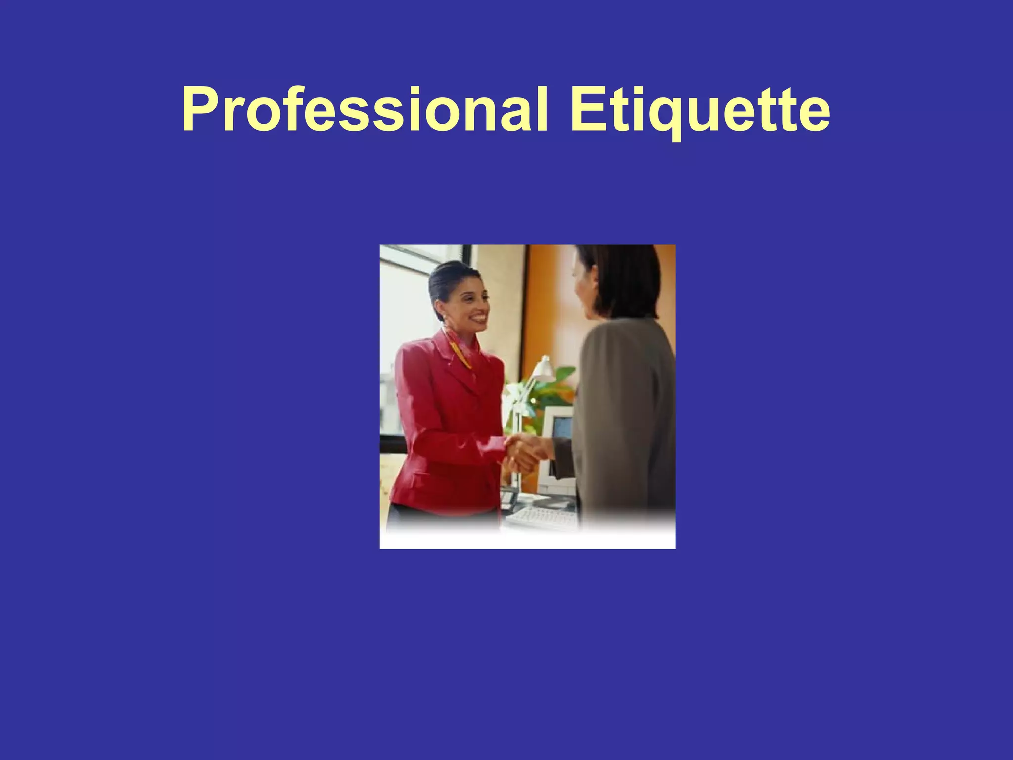 Professional etiquette | PPT
