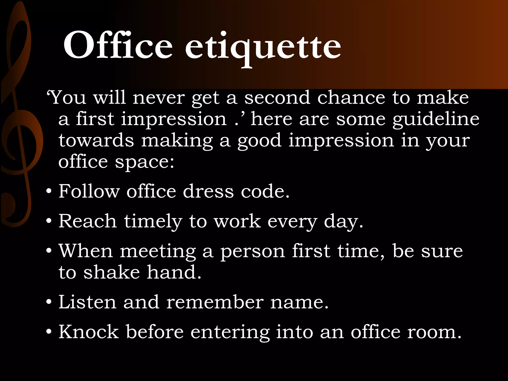Professional etiquette | PPTX