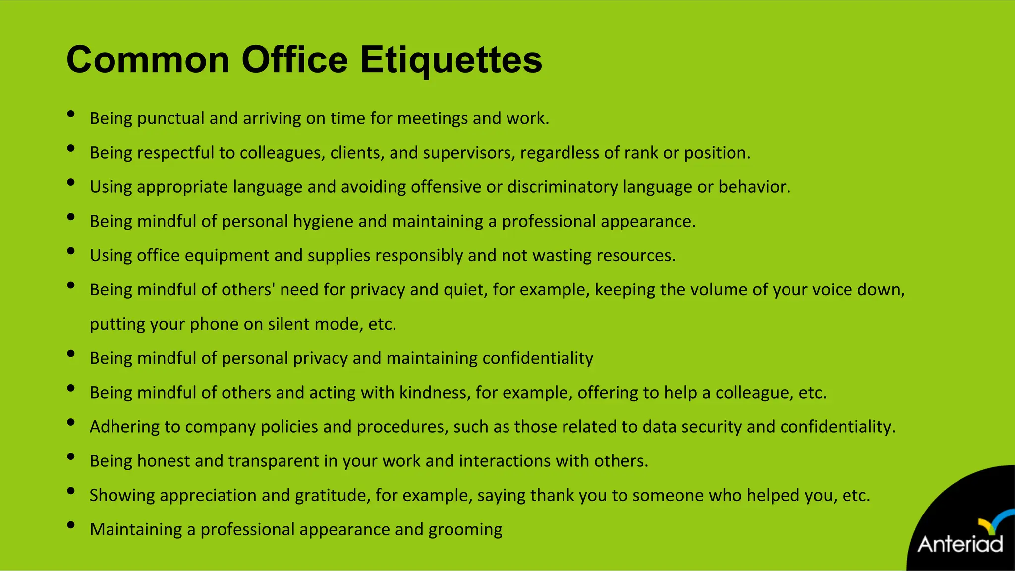 Professional ETIQUETTE in corporate world | PPTX