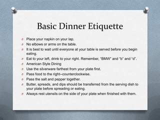 Professional Etiquette Dinner | PPTX