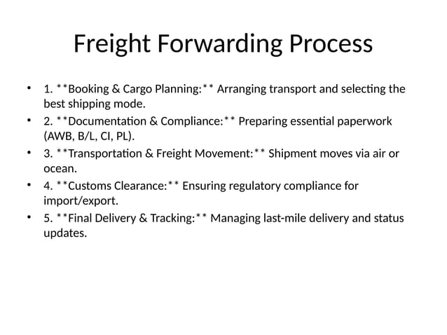 Professional_Freight_Forwarding_Training | PPT