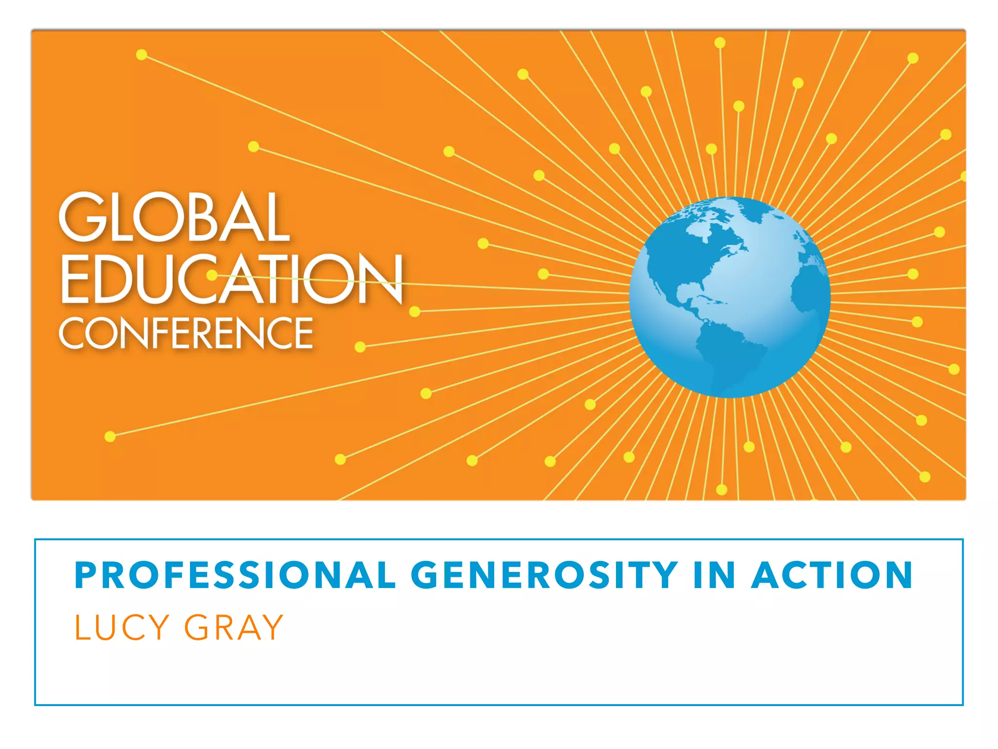 Professional Generosity in Action | PPT