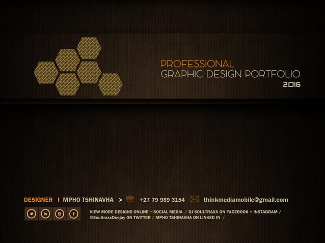 Professional graphic design portfolio mpho tshinavha 2016 (logo's) | PDF