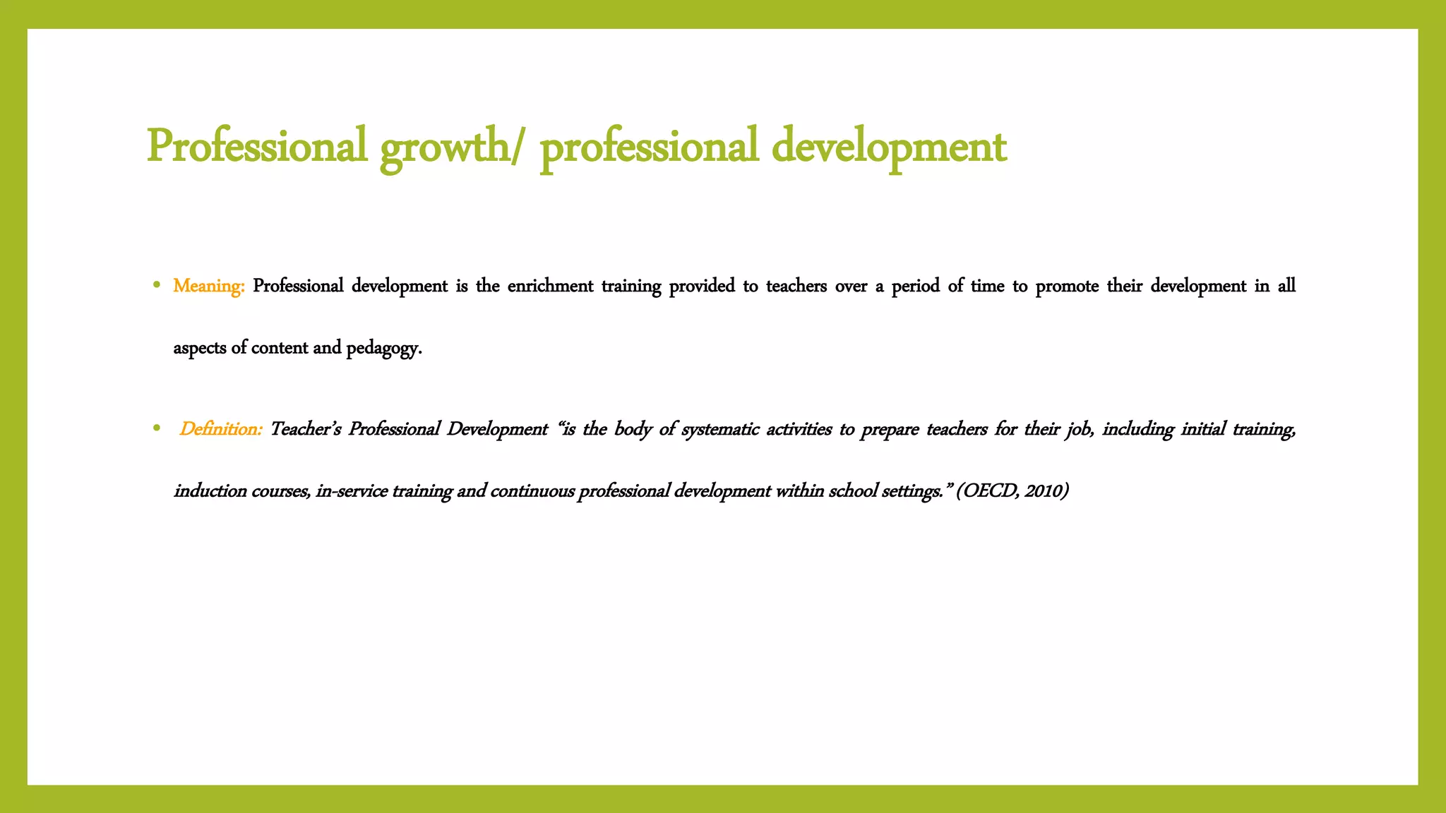 Professional growth | PPTX