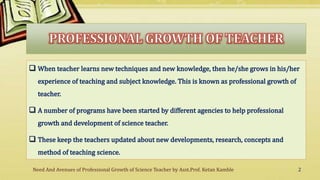 Professional Development For Science Teachers