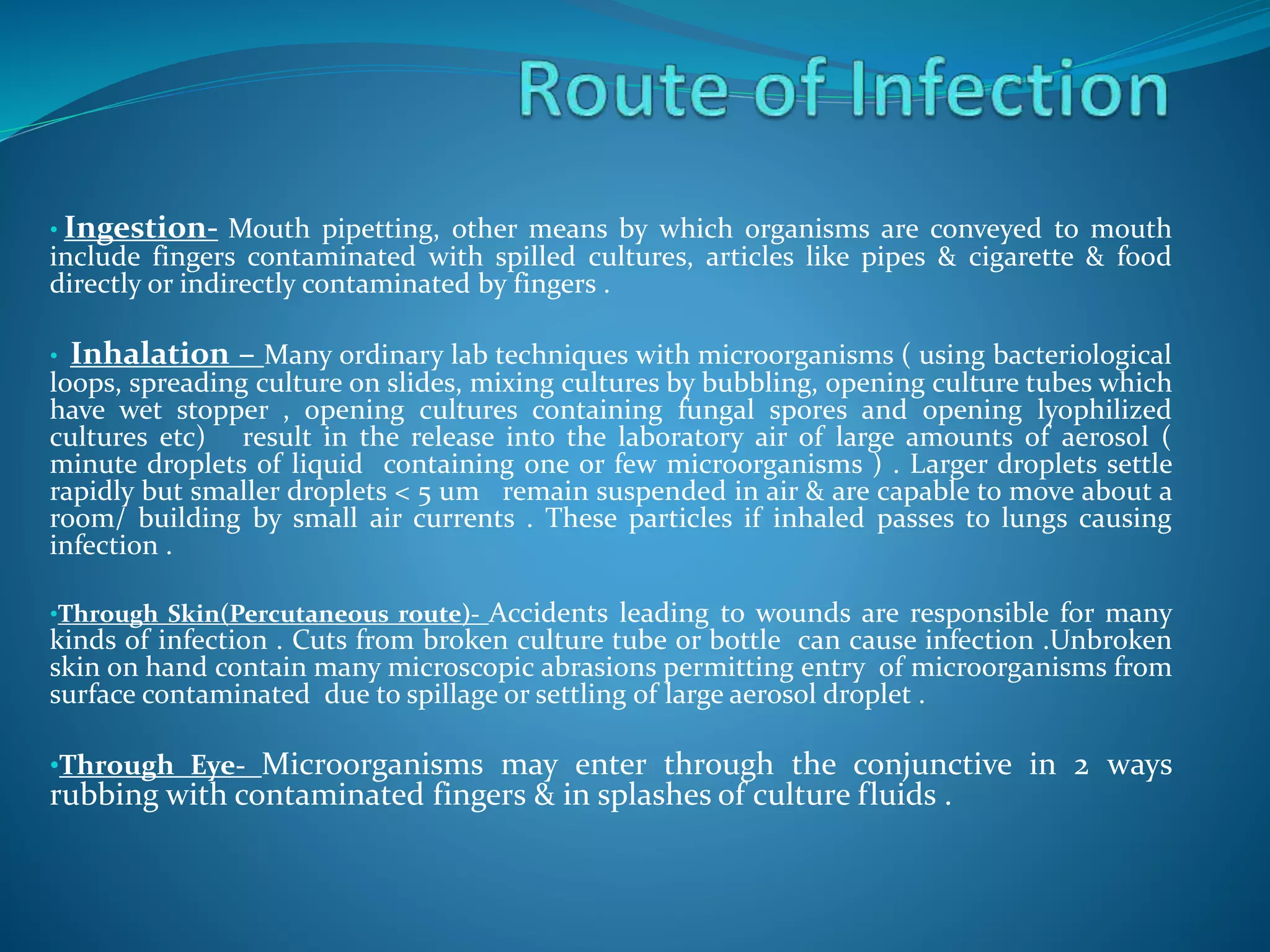 Professional health hazards in a microbiology laboratory and ...