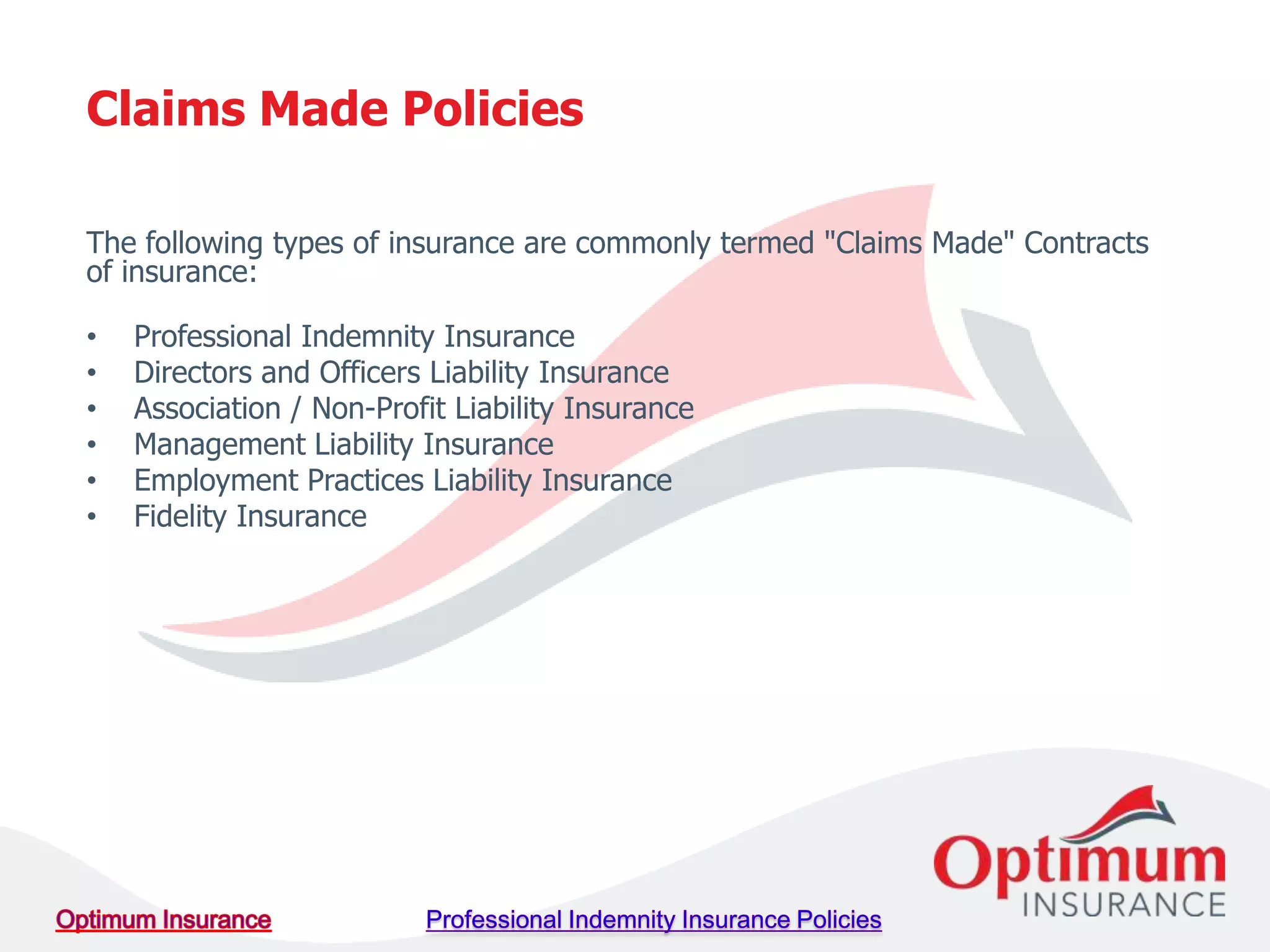 Professional indemnity insurance policies | PPTX