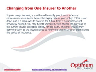 Professional indemnity insurance policies | PPTX