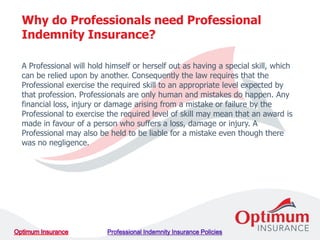 Professional indemnity insurance policies | PPTX