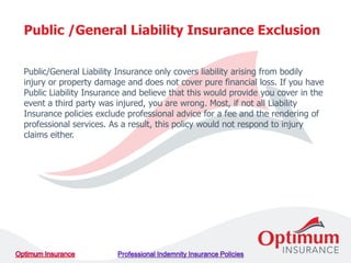 Professional indemnity insurance policies | PPTX