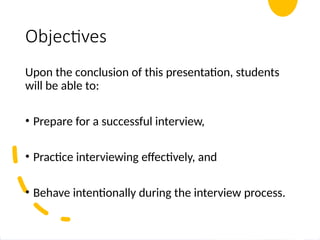 Professional Interviewing Skills Powerpoint | PPT
