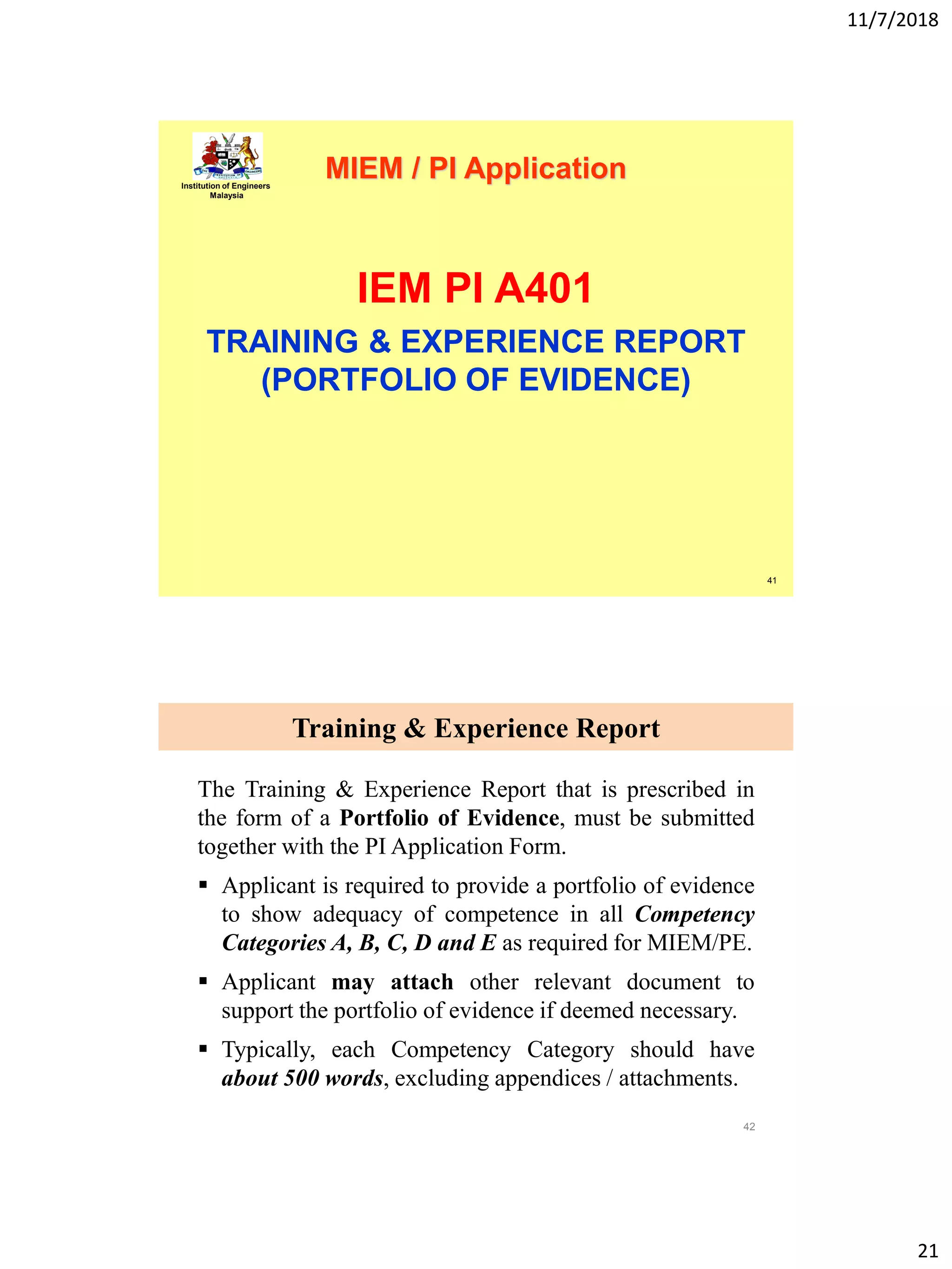 Route to Professional Engineer through IEM/BEM in Malaysia. | PDF