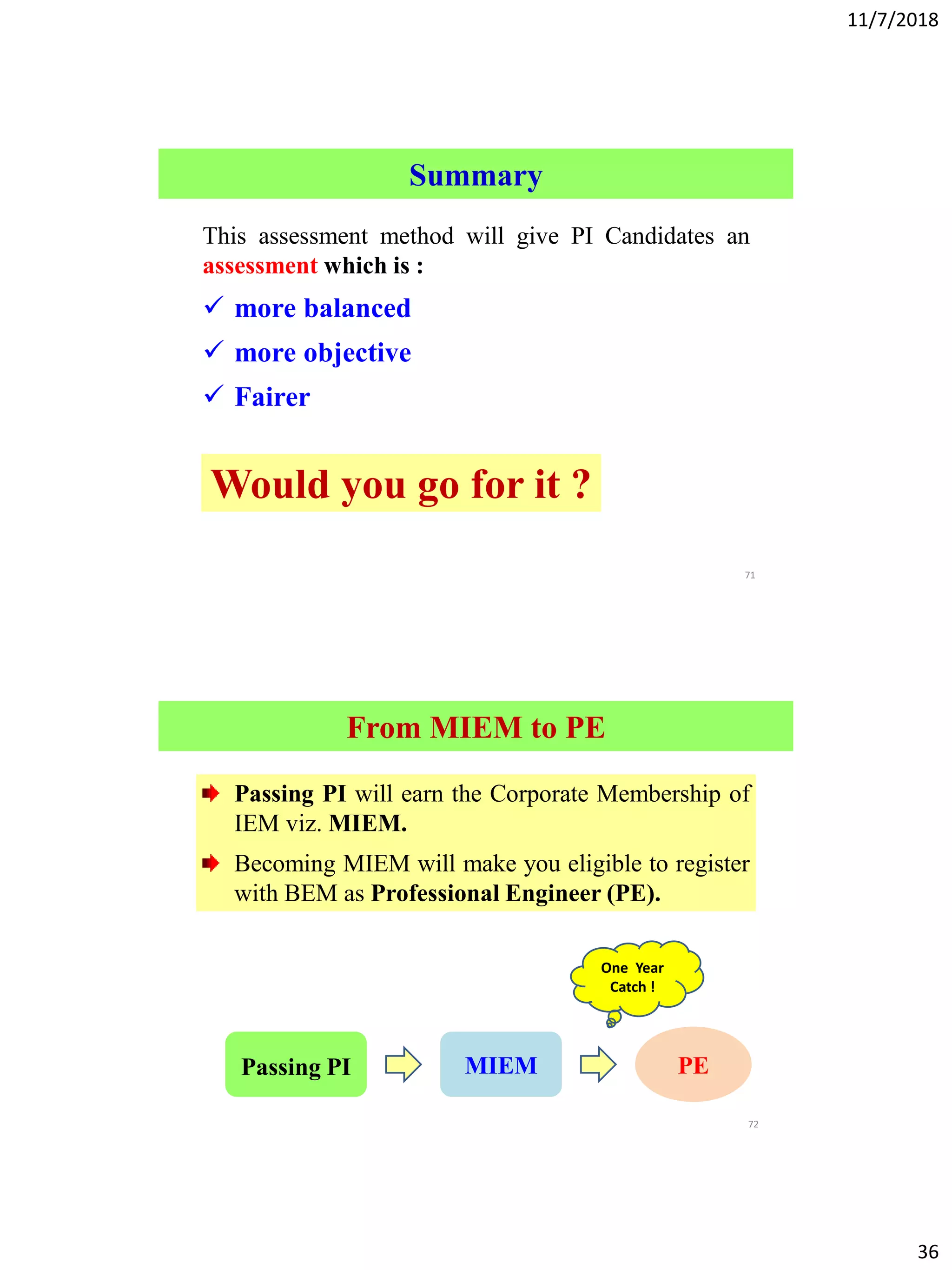 Route to Professional Engineer through IEM/BEM in Malaysia. | PDF