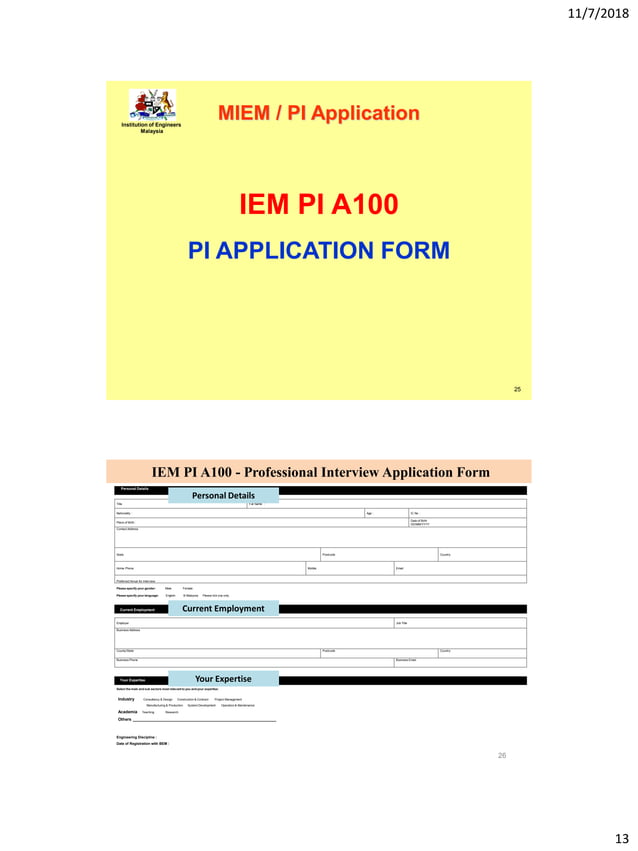 Route to Professional Engineer through IEM/BEM in Malaysia. | PDF