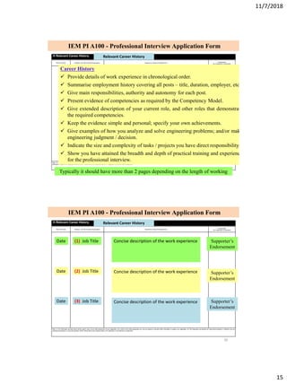 Route to Professional Engineer through IEM/BEM in Malaysia. | PDF