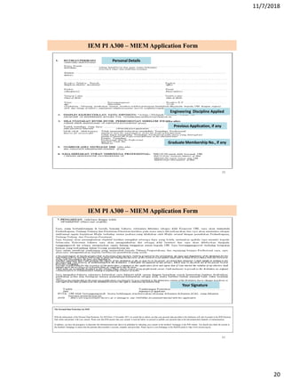 Route to Professional Engineer through IEM/BEM in Malaysia. | PDF