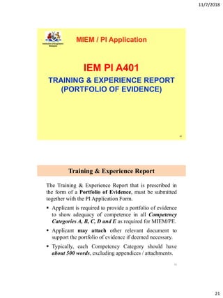 Route to Professional Engineer through IEM/BEM in Malaysia. | PDF