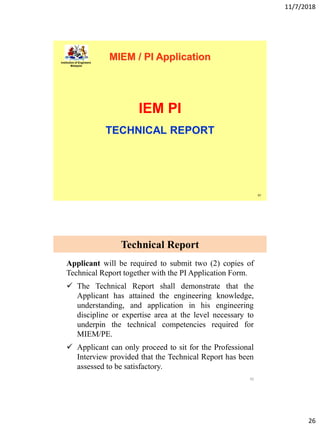 Route to Professional Engineer through IEM/BEM in Malaysia. | PDF