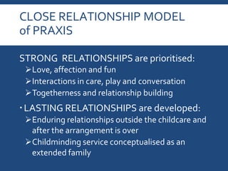 Professional Childminding in Ireland: an ecocultural overview | PPTX